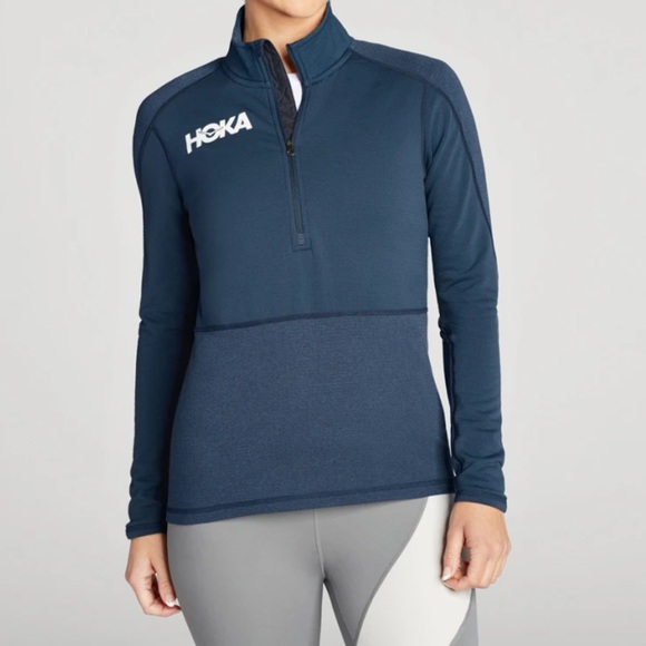 Hoka One One | Tops | Hoka 2 Zip Midlayer Navy Blue Womens Size Small ...